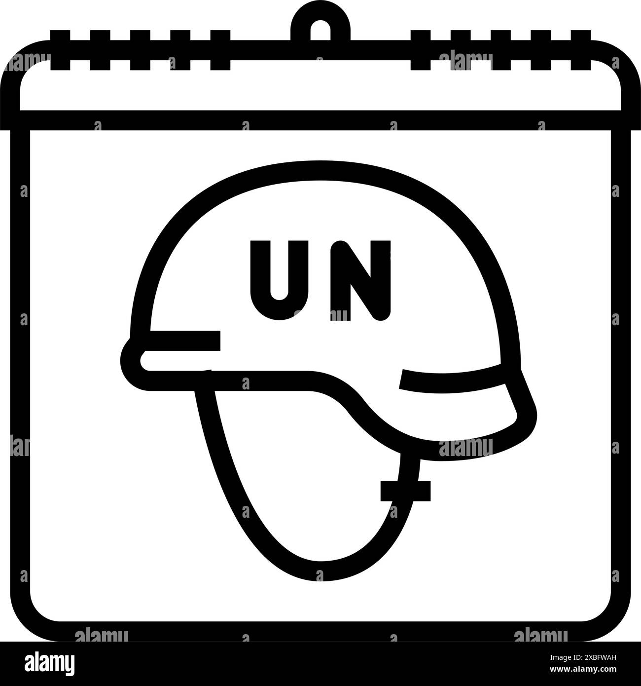 peacekeepers international day line icon vector illustration Stock ...