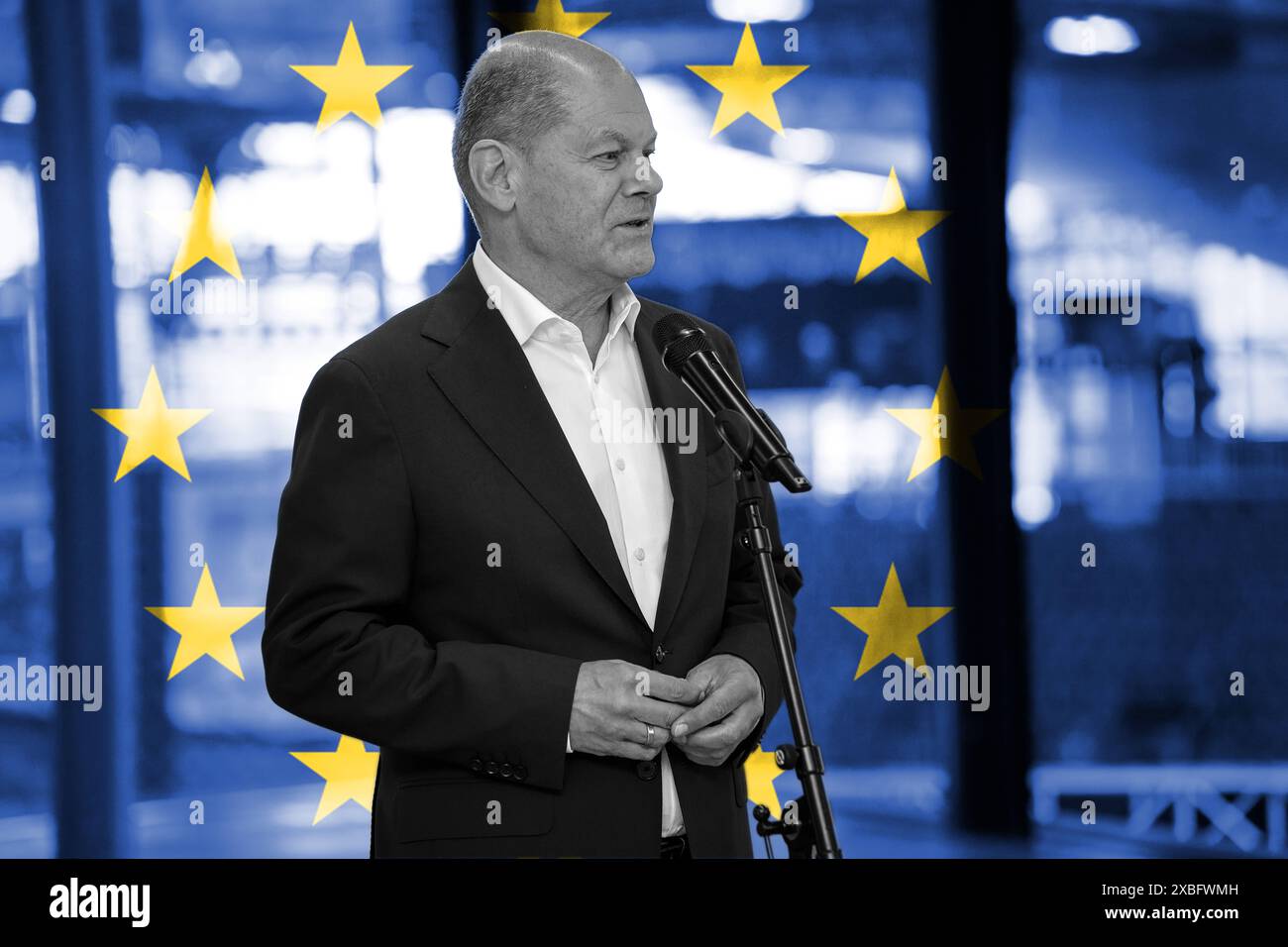 Germany - June 12, 2024: Symbolic image for the theoretical resignation ...