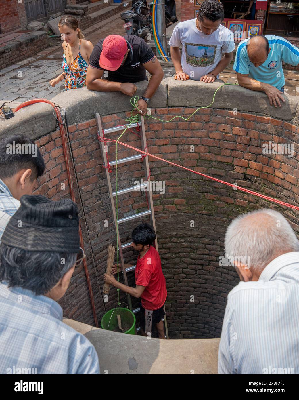 Bhaktapur, Nepal. 12th June, 2024. A Nepalese man from the Newar ...