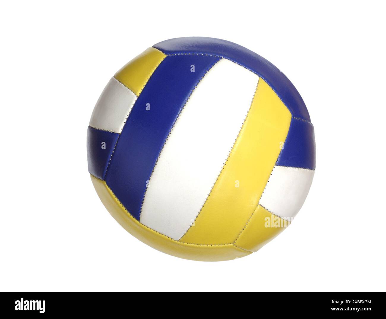 Round multicolor volleyball ball on transparent background front view ...