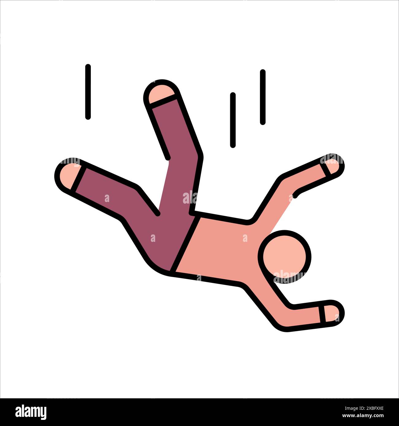 Tripping fall Stock Vector Images - Alamy