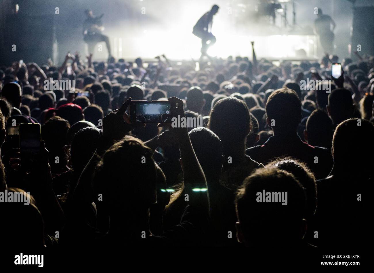 Parkway Drive performing at Floyd Live Music Venue, Athens / Greece ...