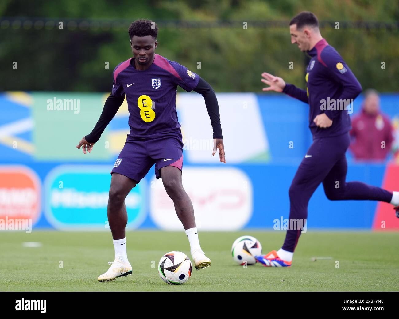 England's Bukayo Saka during a training session at the Spa & Golf ...