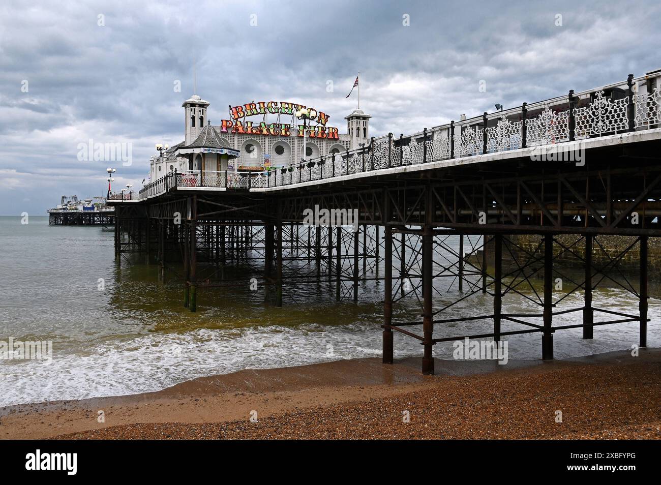 Palace Pier, Brighton, England *** Palace Pier, Brighton, England Stock ...