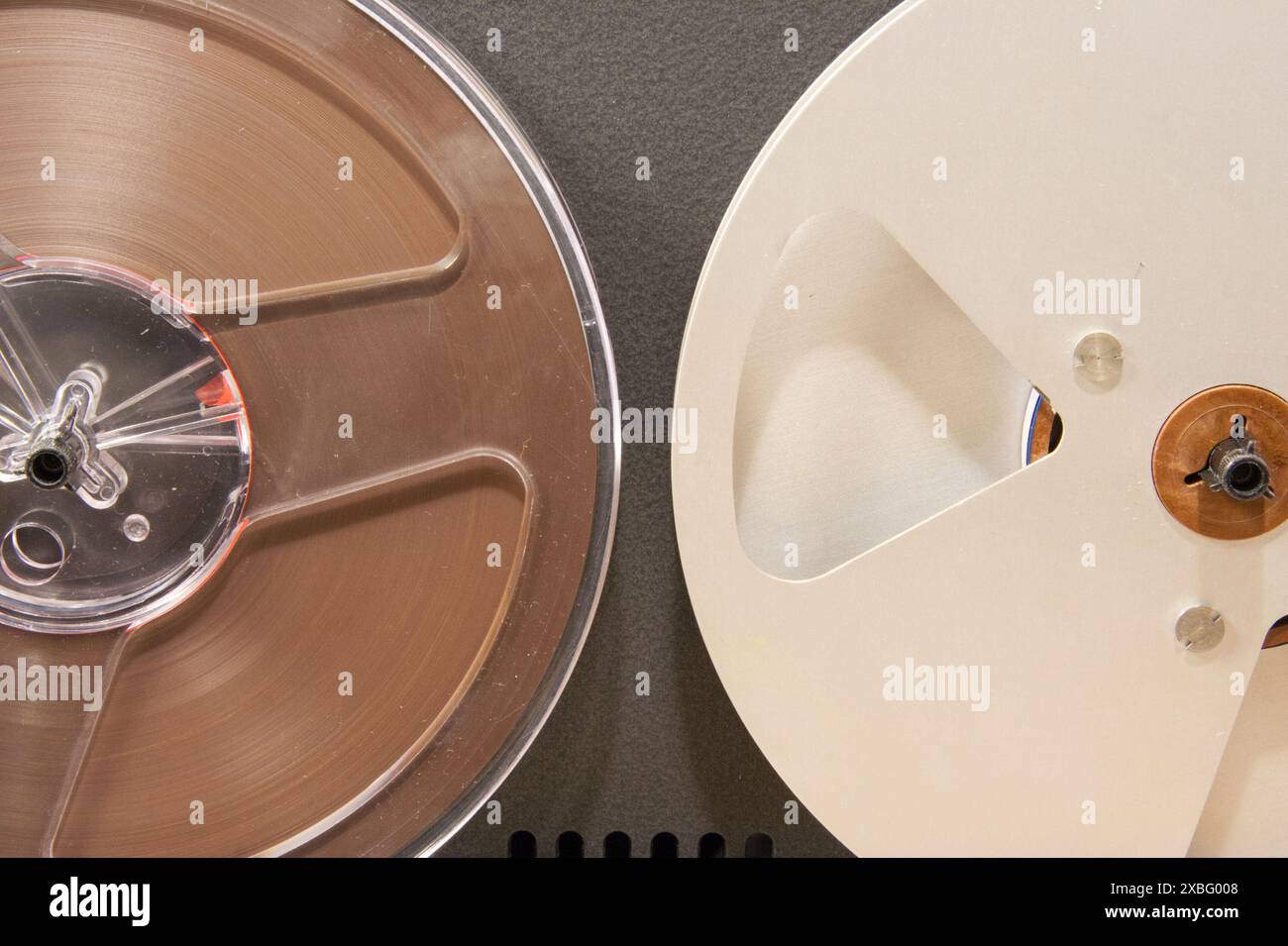 Open Reel Tape Recorder Spools close Stock Photo - Alamy