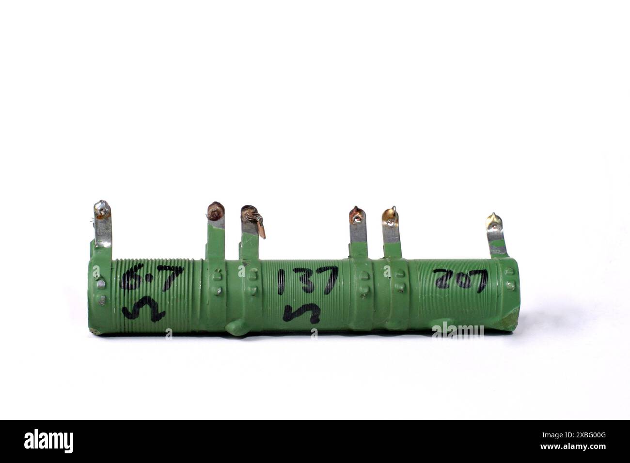 Wire wound resistor Stock Photo - Alamy