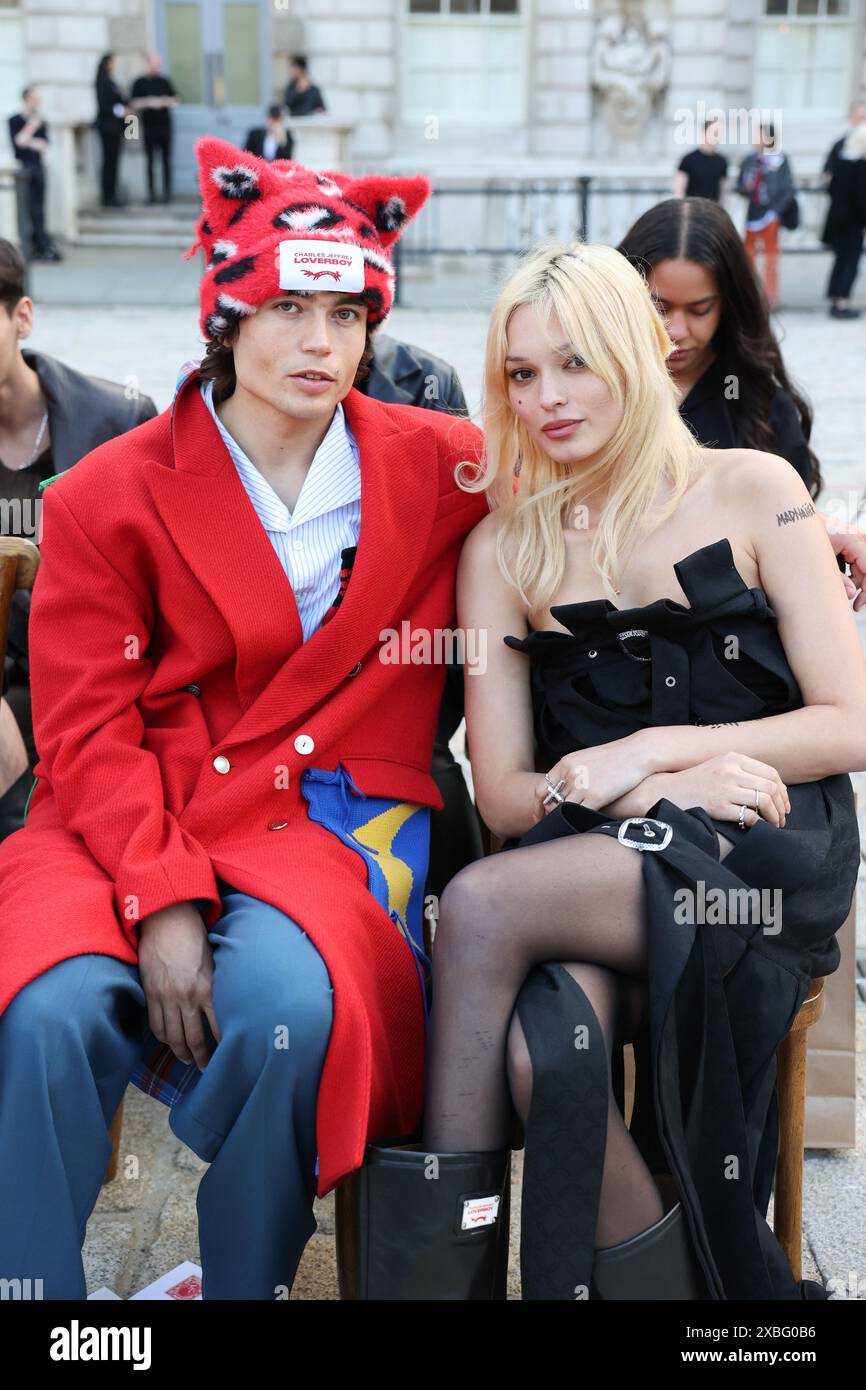 London, UK. Friday June 7, 2024. Snake Denton and Solange Smith at the ...