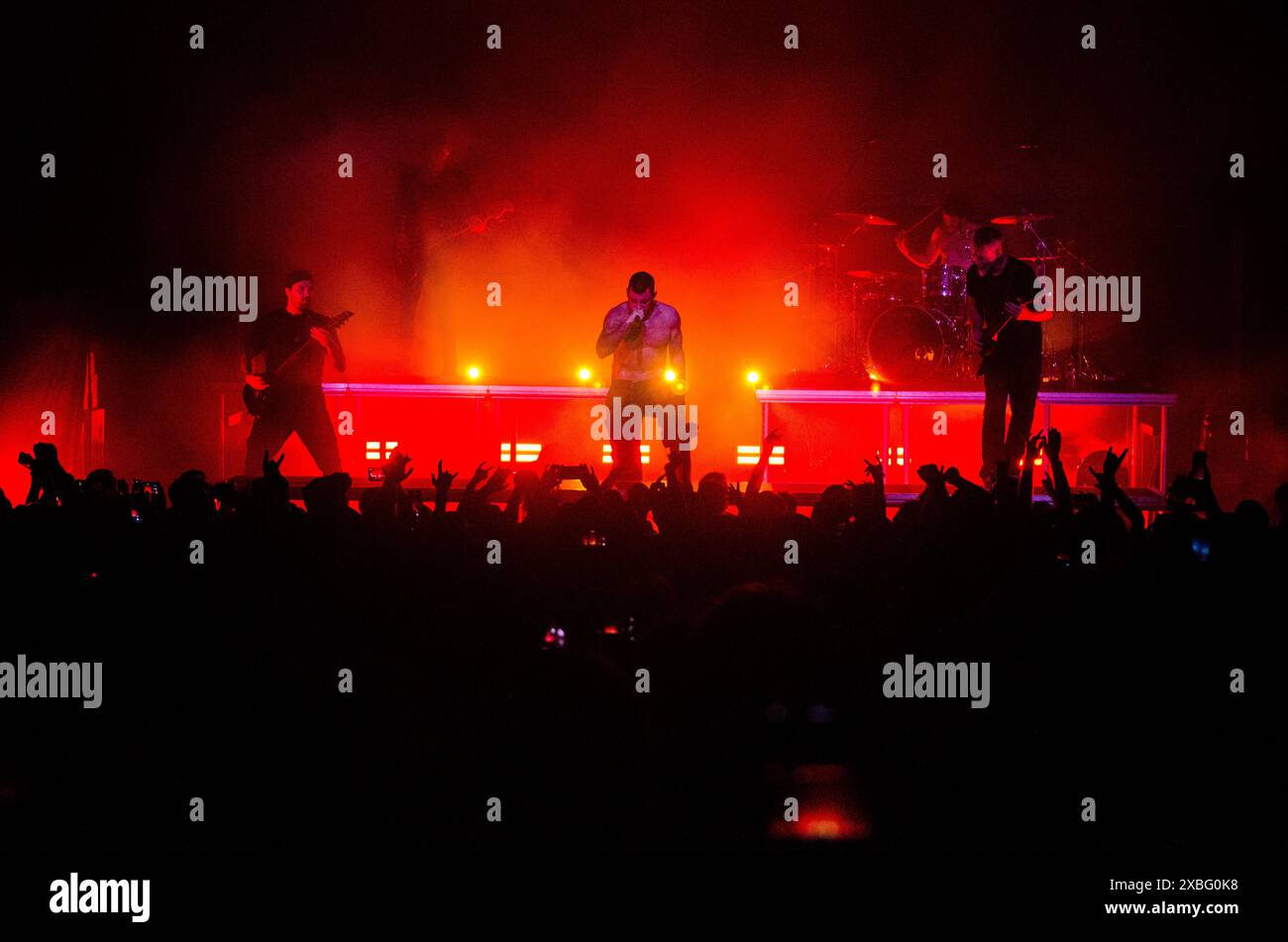 Parkway Drive performing at Floyd Live Music Venue, Athens / Greece ...
