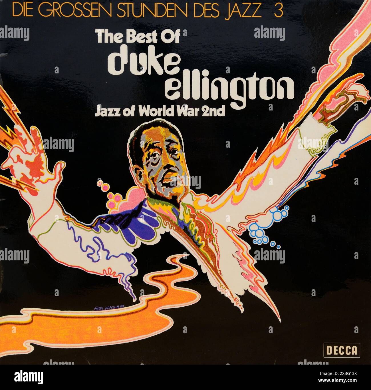 Vintage vinyl record cover. Duke Ellington-Best of-Jazz of World War ...