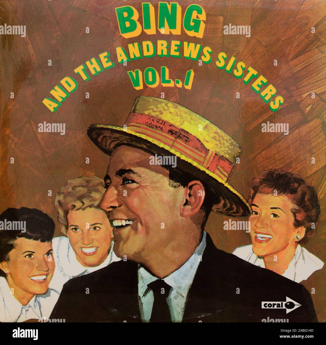 Vintage vinyl record cover. Frank Sinatra-BING-And The Andrews Sisters ...