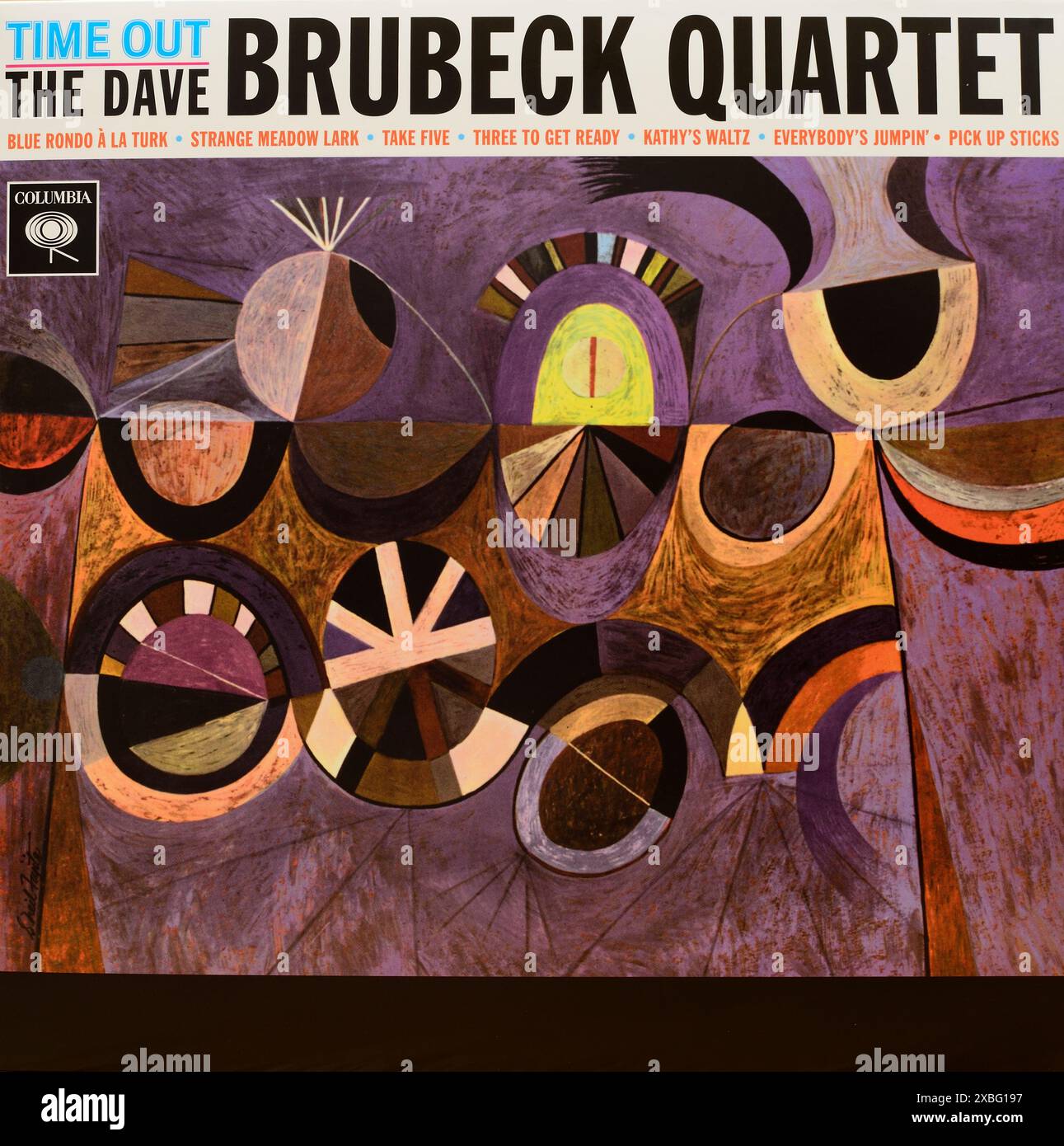 Vintage vinyl record cover. The Dave Brubeck Quartet- Time Out 1959 Stock Photo - Alamy