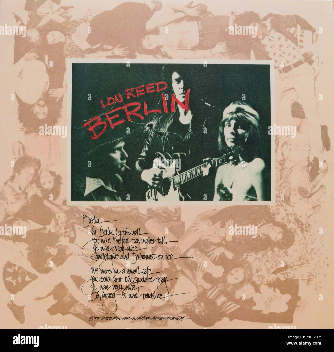 Vintage vinyl record cover. Lou Reed-Berlin 1973 Stock Photo - Alamy
