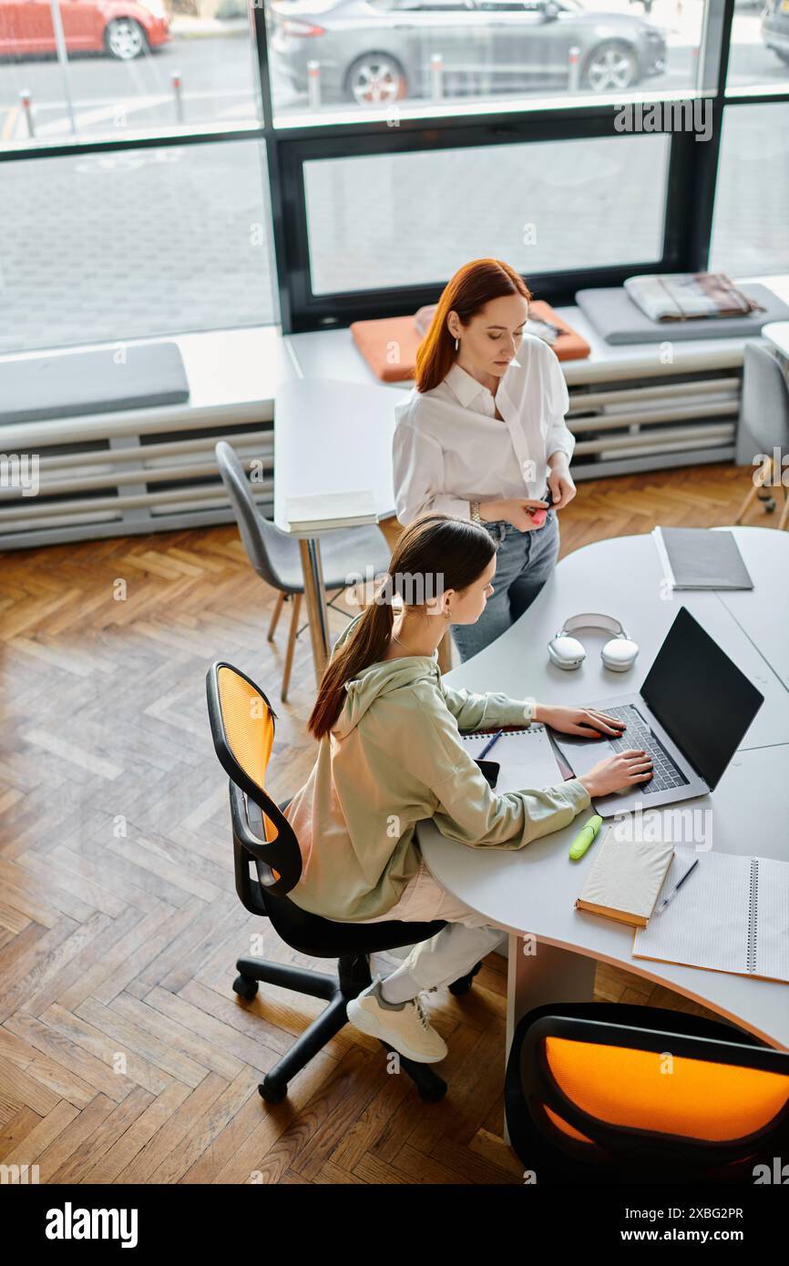 one a tutor and the other a student, engage in after-school lessons ...