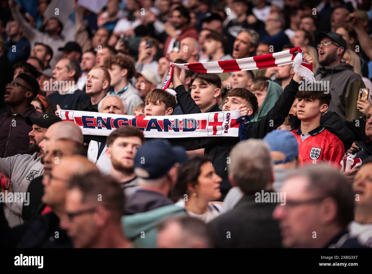 England fans singing the national anthem- England v Iceland ...