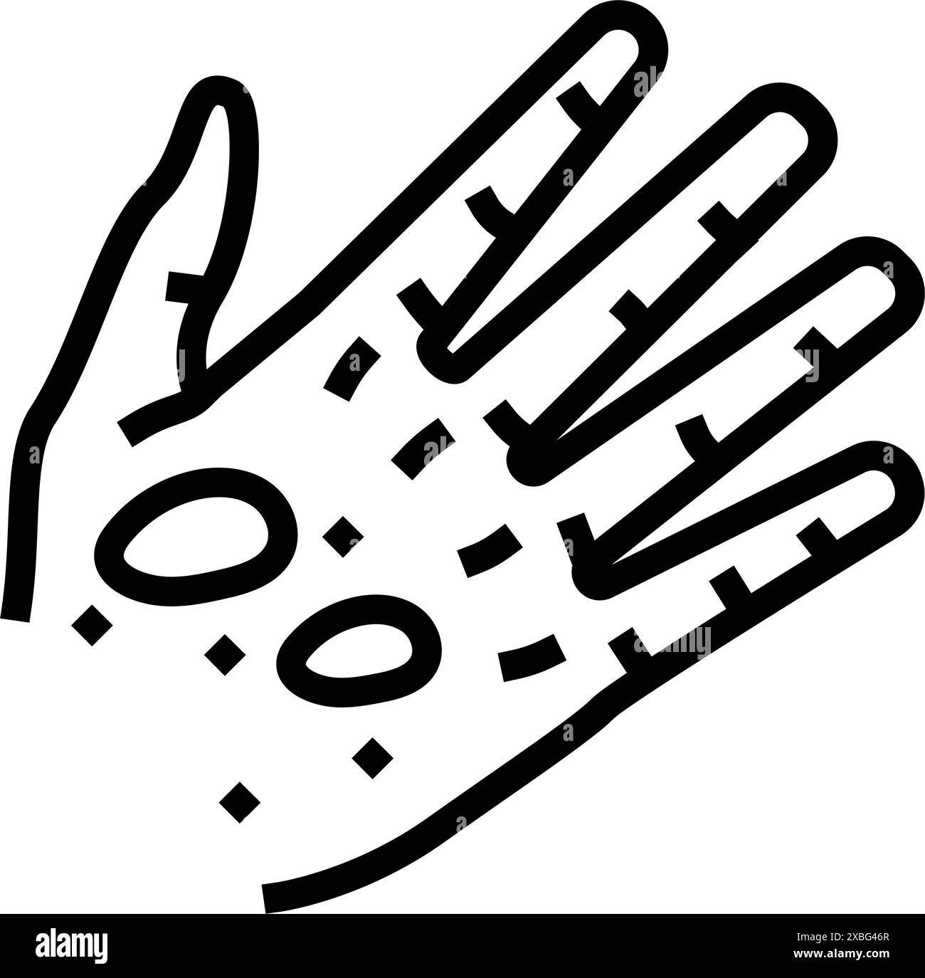 epidermolysis bullosa disease line icon vector illustration Stock ...