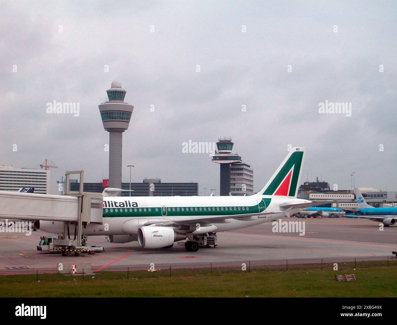 at the airport, transport and mobility of people and goods by plane at ...
