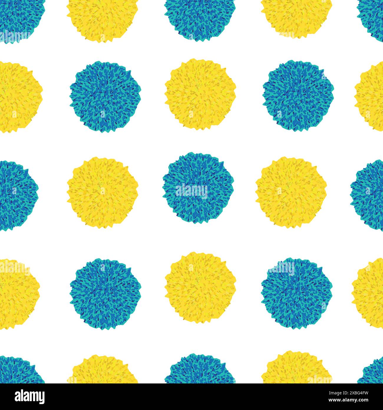 Vector colorful boho pom pom pattern perfect for fabric or wallpaper in ...