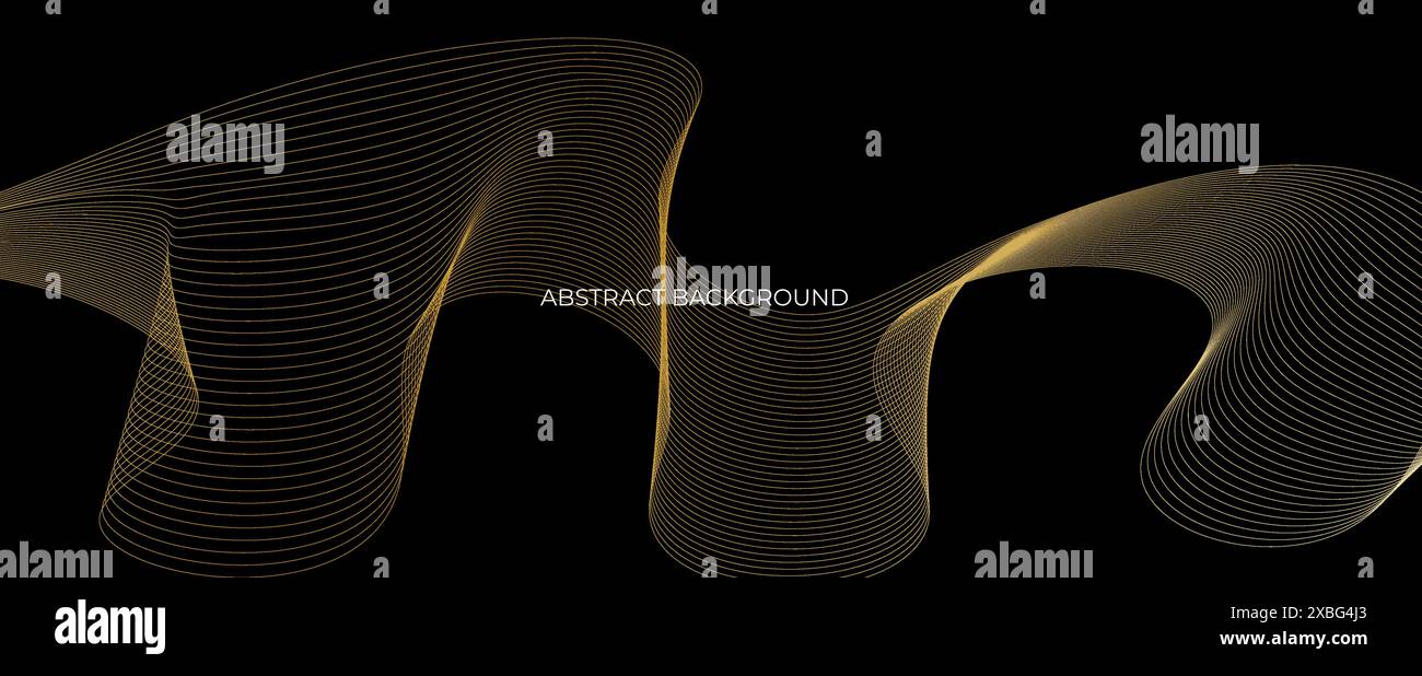 gold, abstract, curve, luxury, light, glow, illustration, template ...