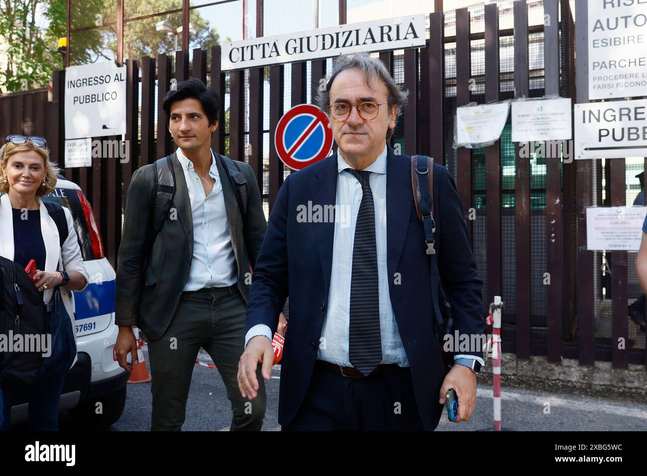 Angelo Bonelli si reca al Tribunale Penale di Roma per essere ascoltato ...
