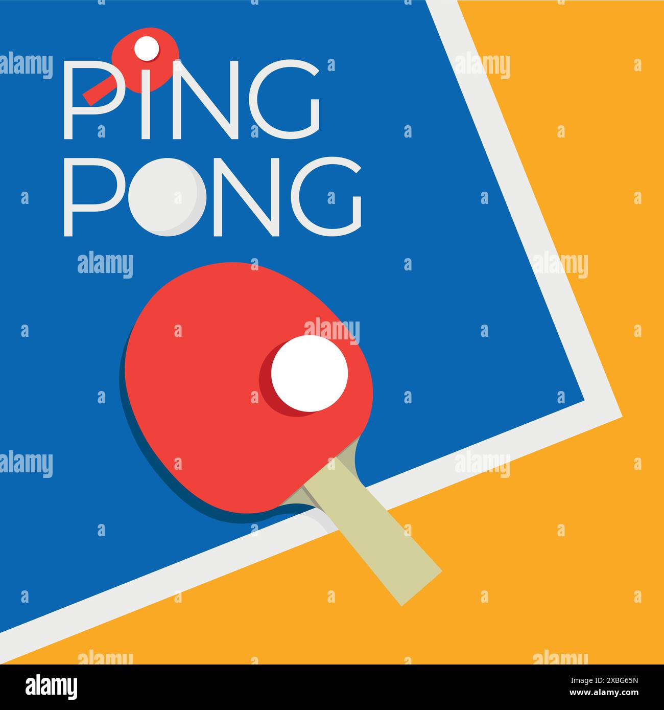 Ping pong or table tennis background. Ping pong poster template or ...