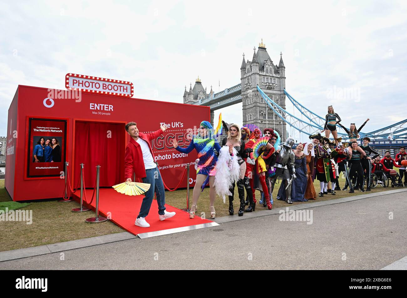 EDITORIAL USE ONLY Roman Kemp at the UK's biggest photo booth, part of ...