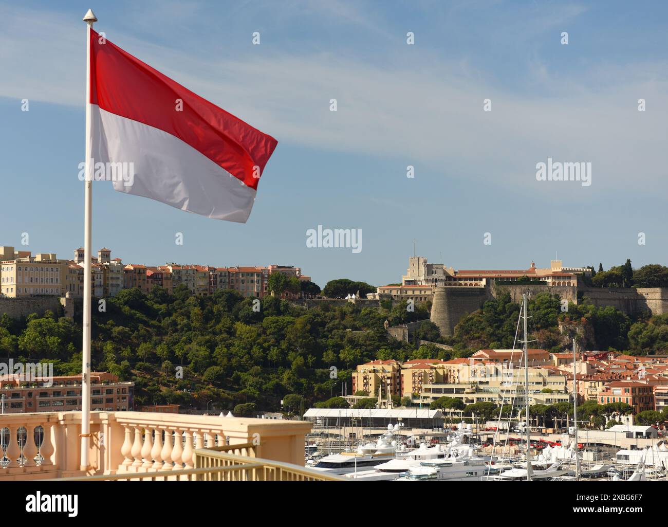 Flag of the monaco hi-res stock photography and images - Alamy