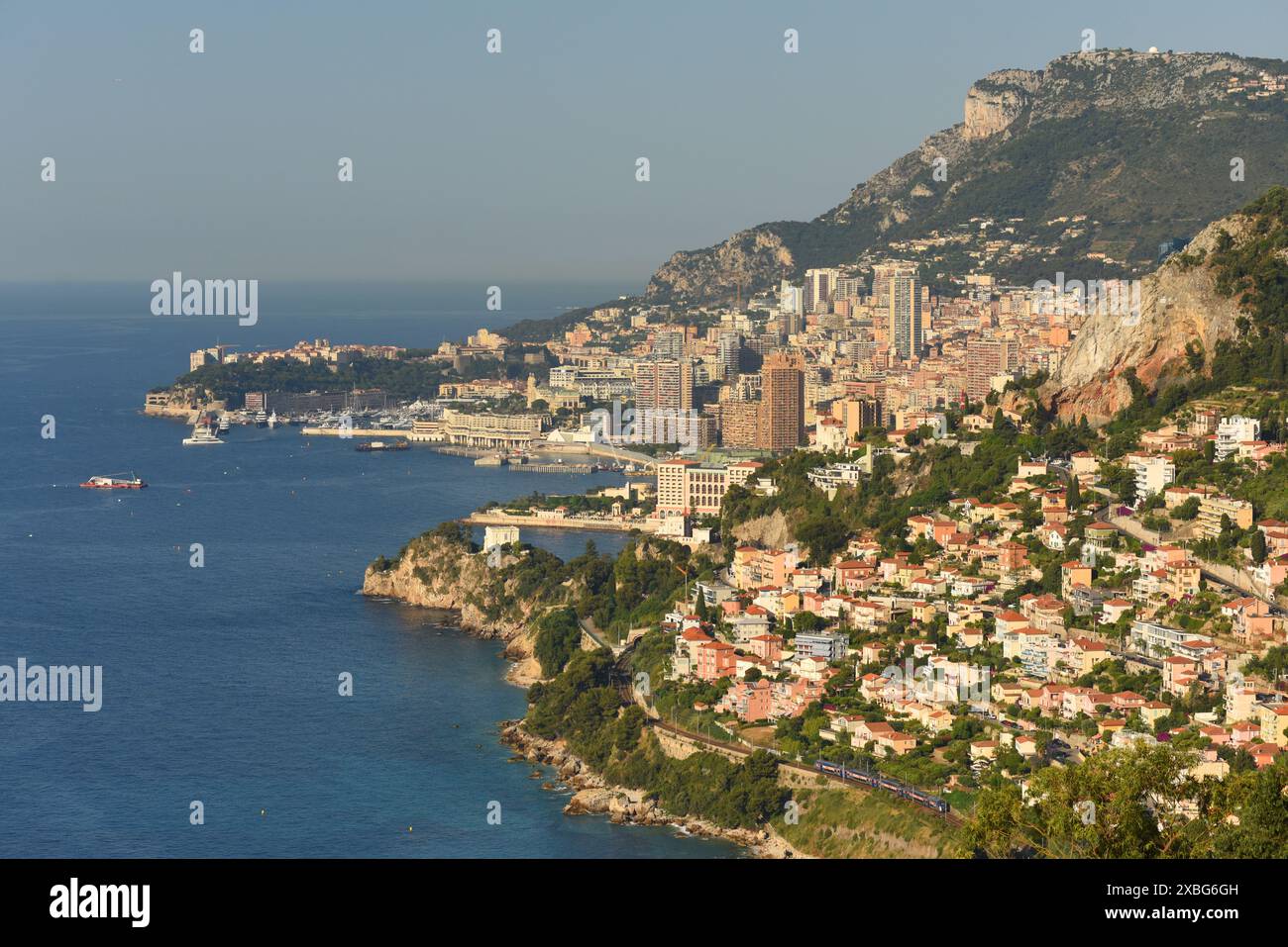 Monaco and Roquebrune-Cap-Martin, Cote d'Azur of French Riviera Stock ...