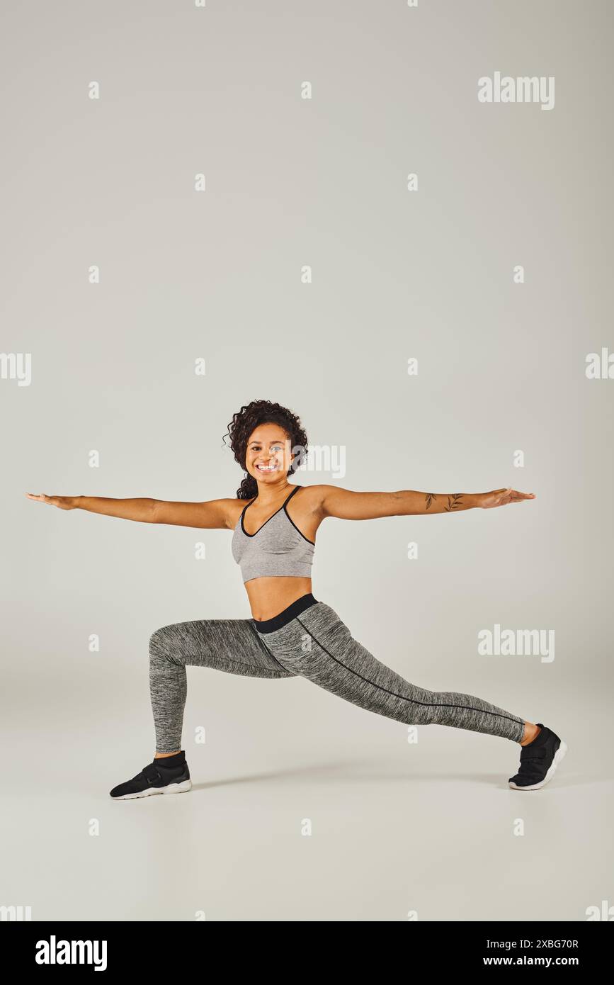 Woman in activewear performs yoga hi-res stock photography and images ...