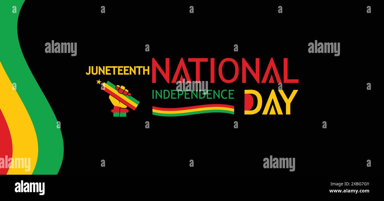 Juneteenth National Independence Day Inspiring Design Stock Vector ...