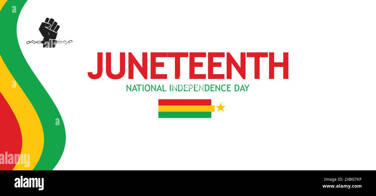 Juneteenth National Independence Day Stunning Design Stock Vector Image ...