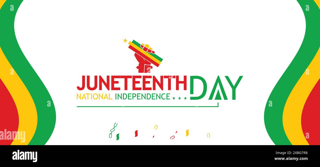 Juneteenth National Independence Day Stunning and Stylish Design Stock ...