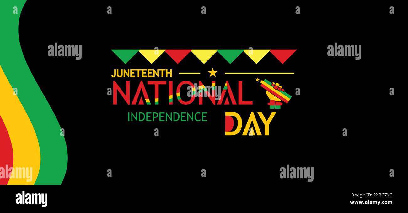 Juneteenth National Independence Day Inspiring Design Celebration Stock ...