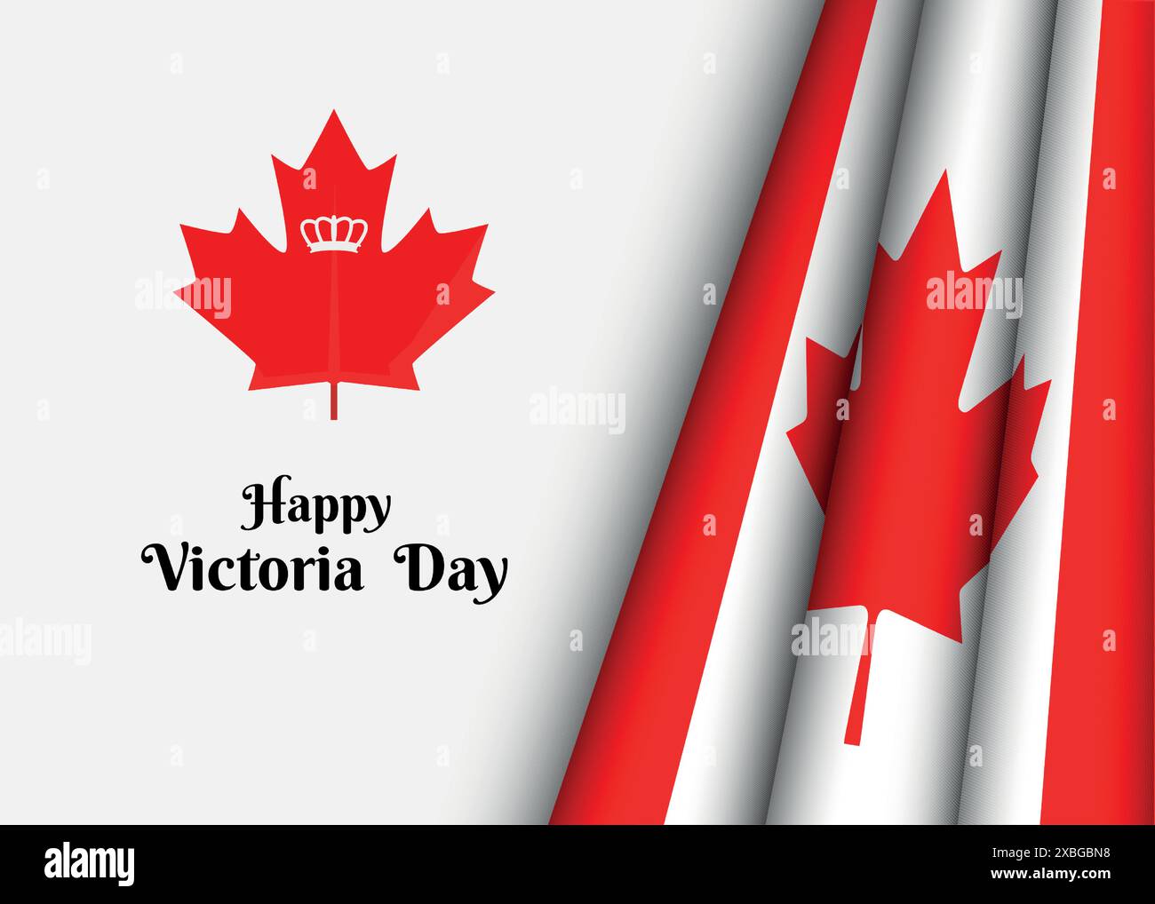 Wave flag of Canada . Banner or ribbon vector template for independence ...