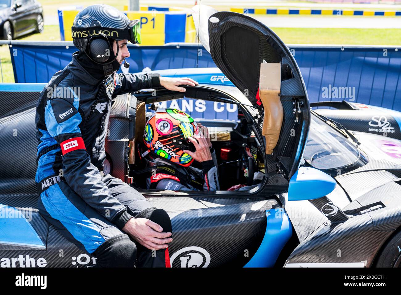 Le Mans, France. 12th June, 2024. 09 ROSSI Louis (fra), HAOWEN Luo (chn ...
