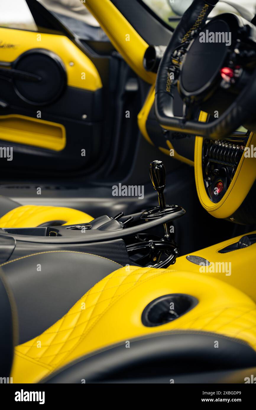 Pagani Huayra Roadster No.100/100 interior details Stock Photo - Alamy
