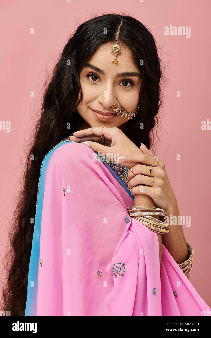 Indian beautiful standing pose hi-res stock photography and images - Alamy