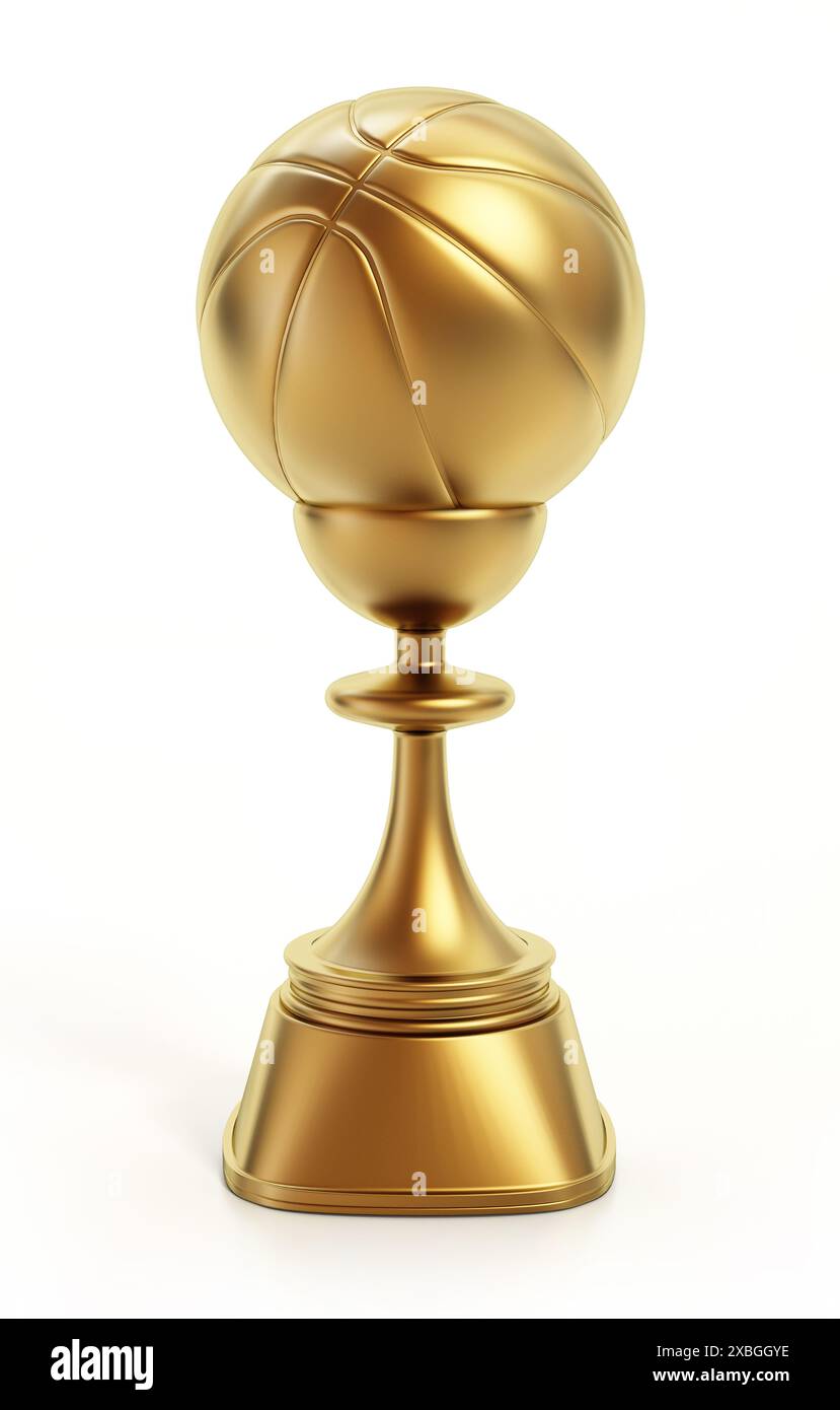 Gold trophy basketball design hi-res stock photography and images - Alamy