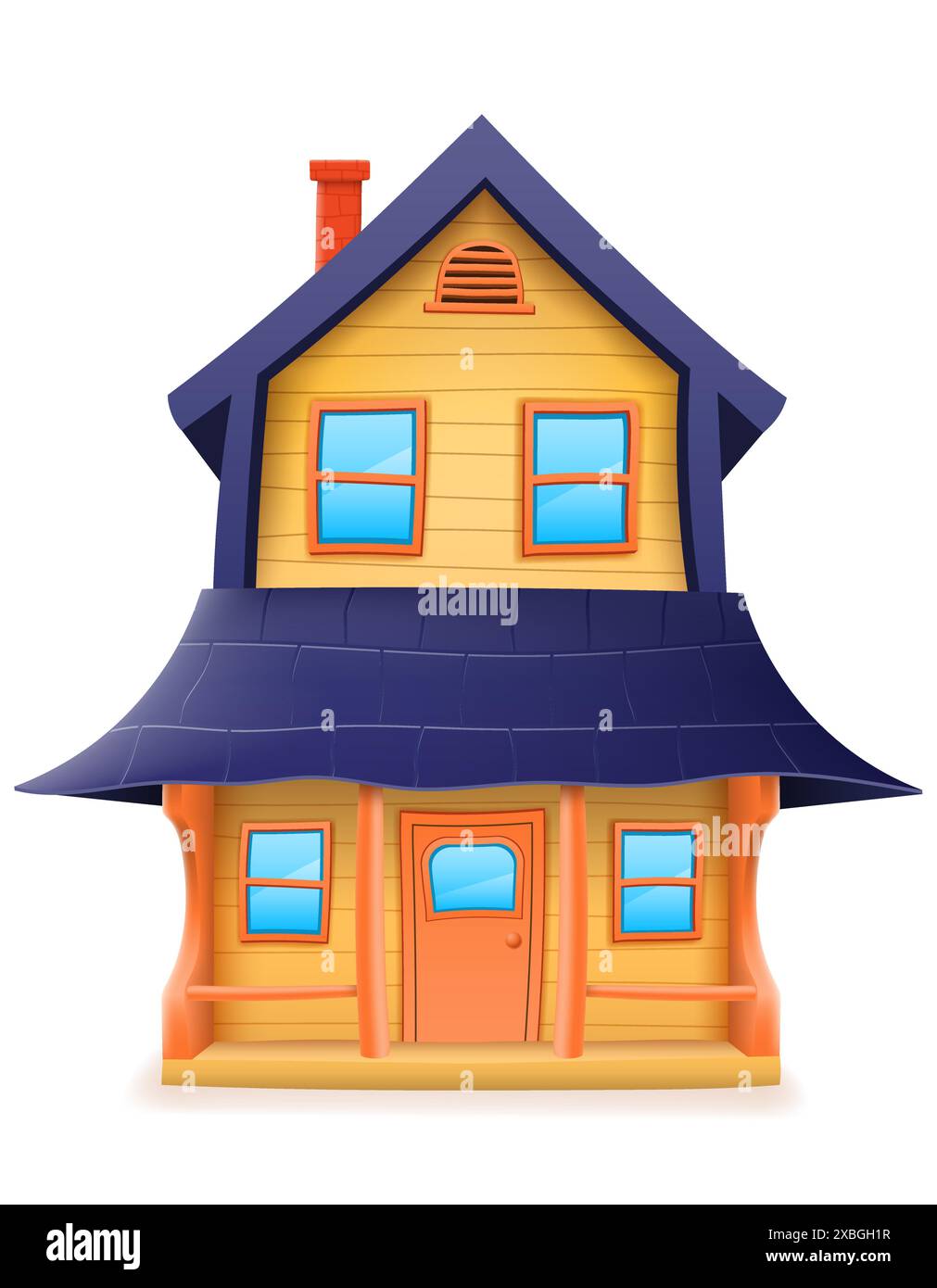 Traditional private house Stock Vector Images - Alamy