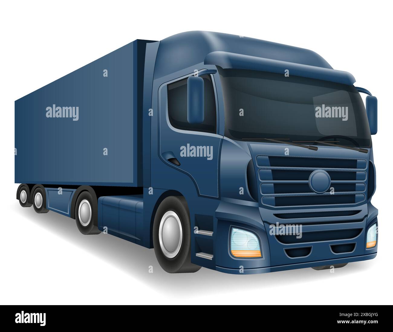 freight truck car delivery cargo vector illustration isolated on white ...