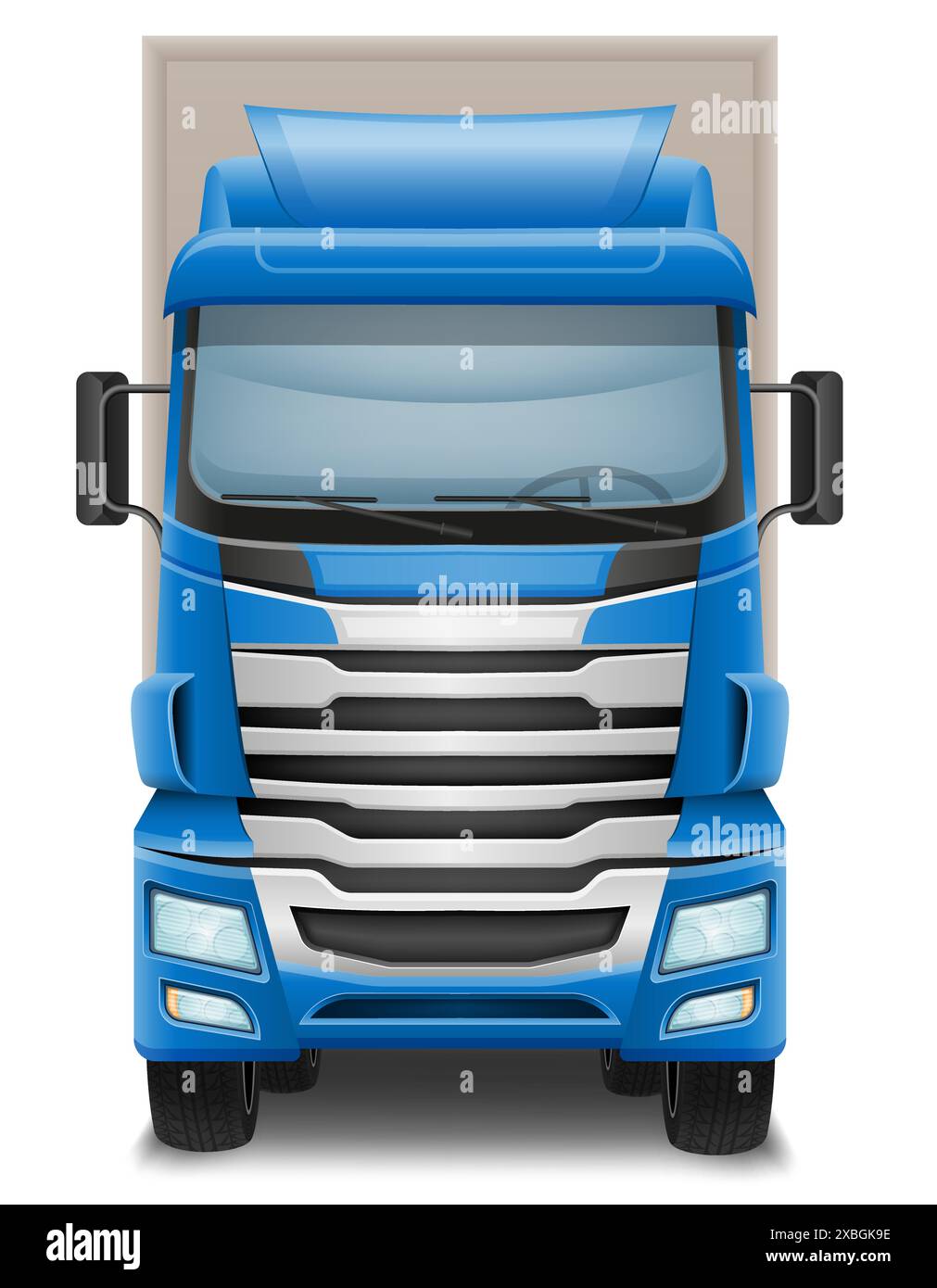 freight truck car delivery cargo vector illustration isolated on white ...