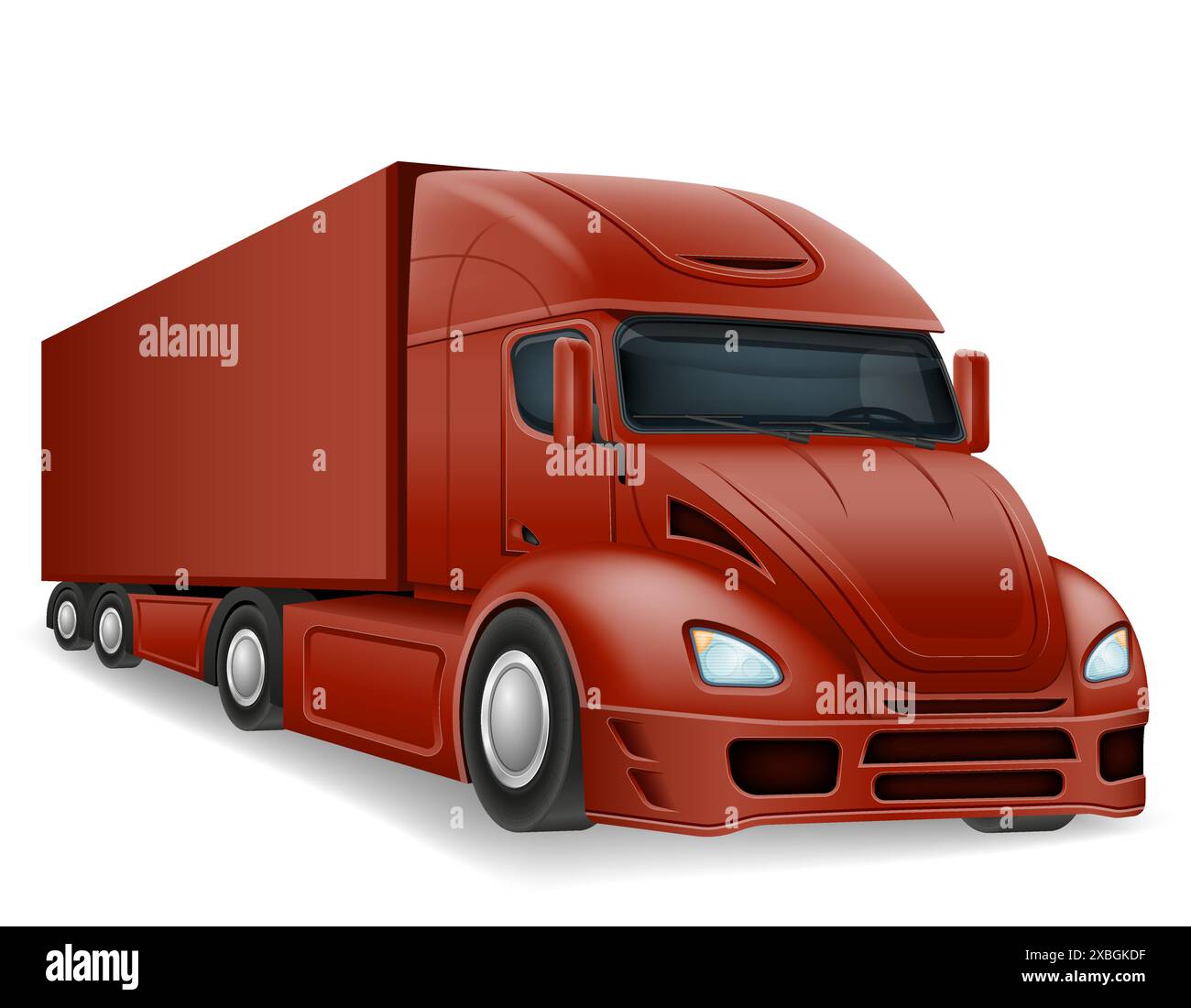 freight truck car delivery cargo vector illustration isolated on white ...