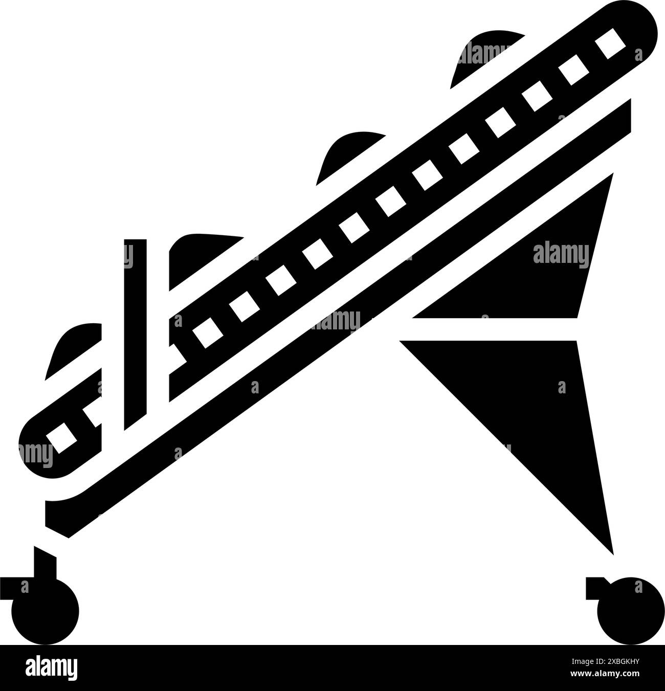 conveyor wood pellets glyph icon vector illustration Stock Vector Image ...