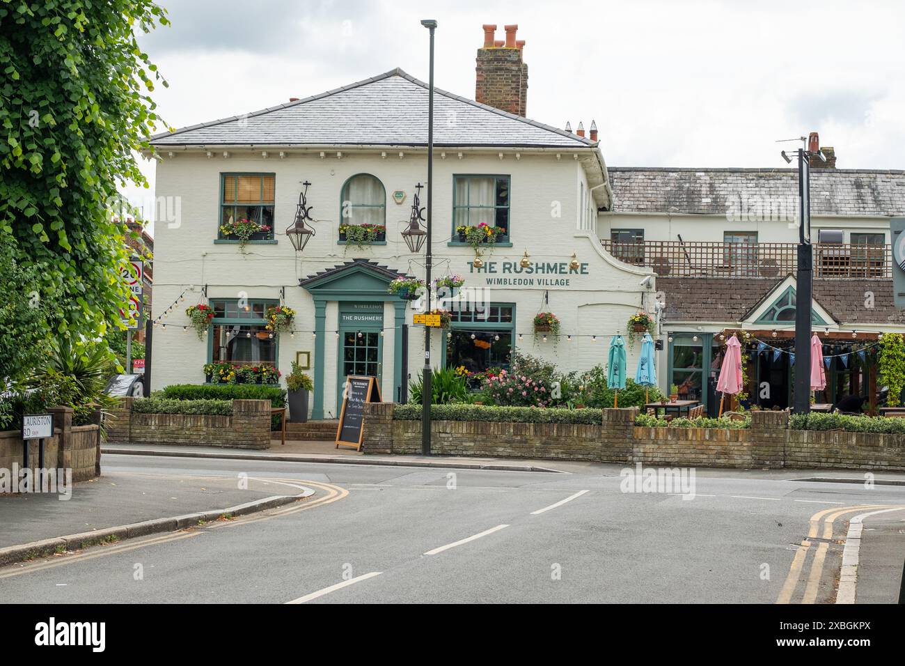 LONDON- JUNE 3, 2024: The Rushmere pub in Wimbledon Village, affluent ...