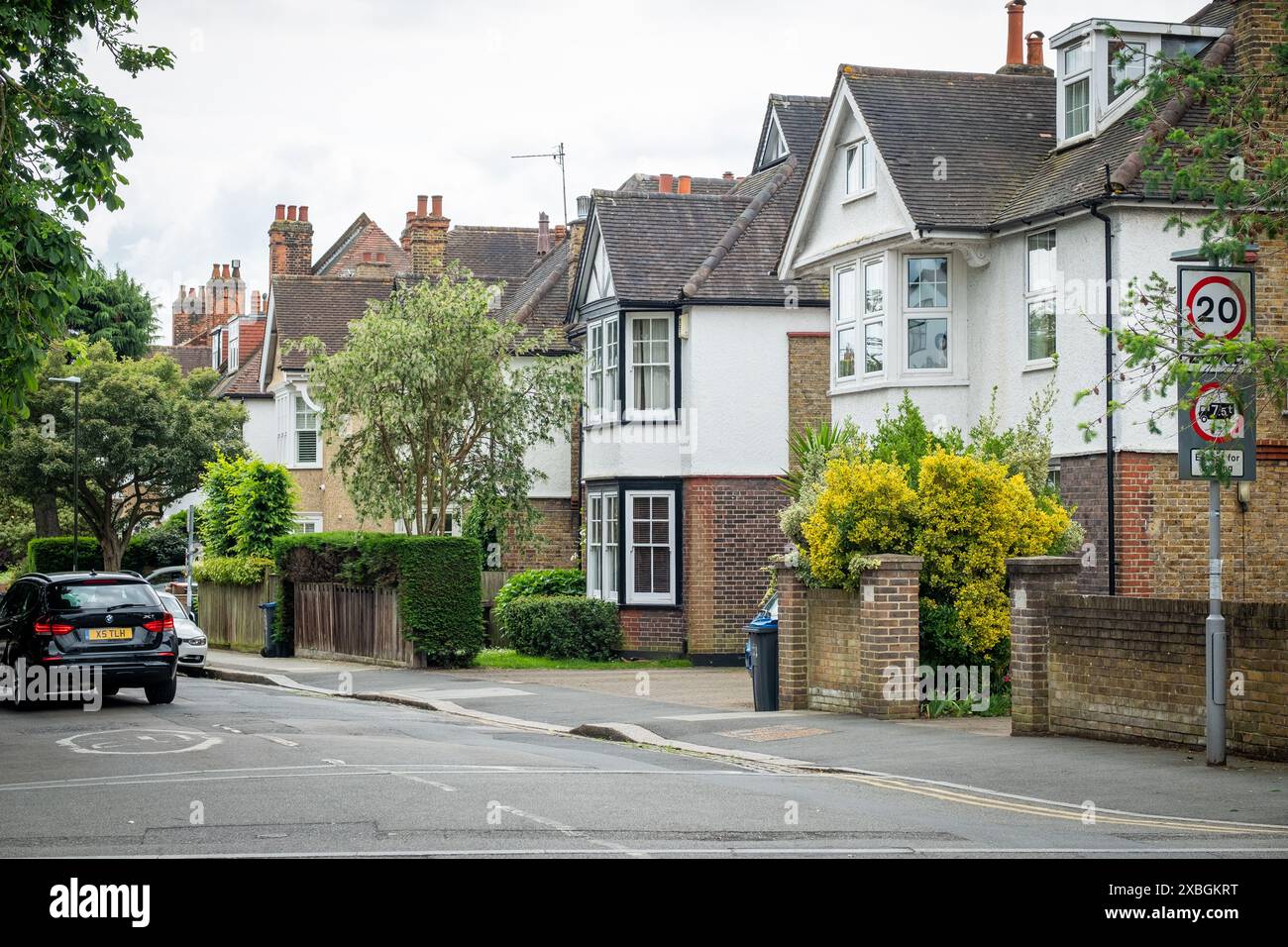 LONDON- JUNE 3, 2024: Large family homes near Wimbledon Village high ...