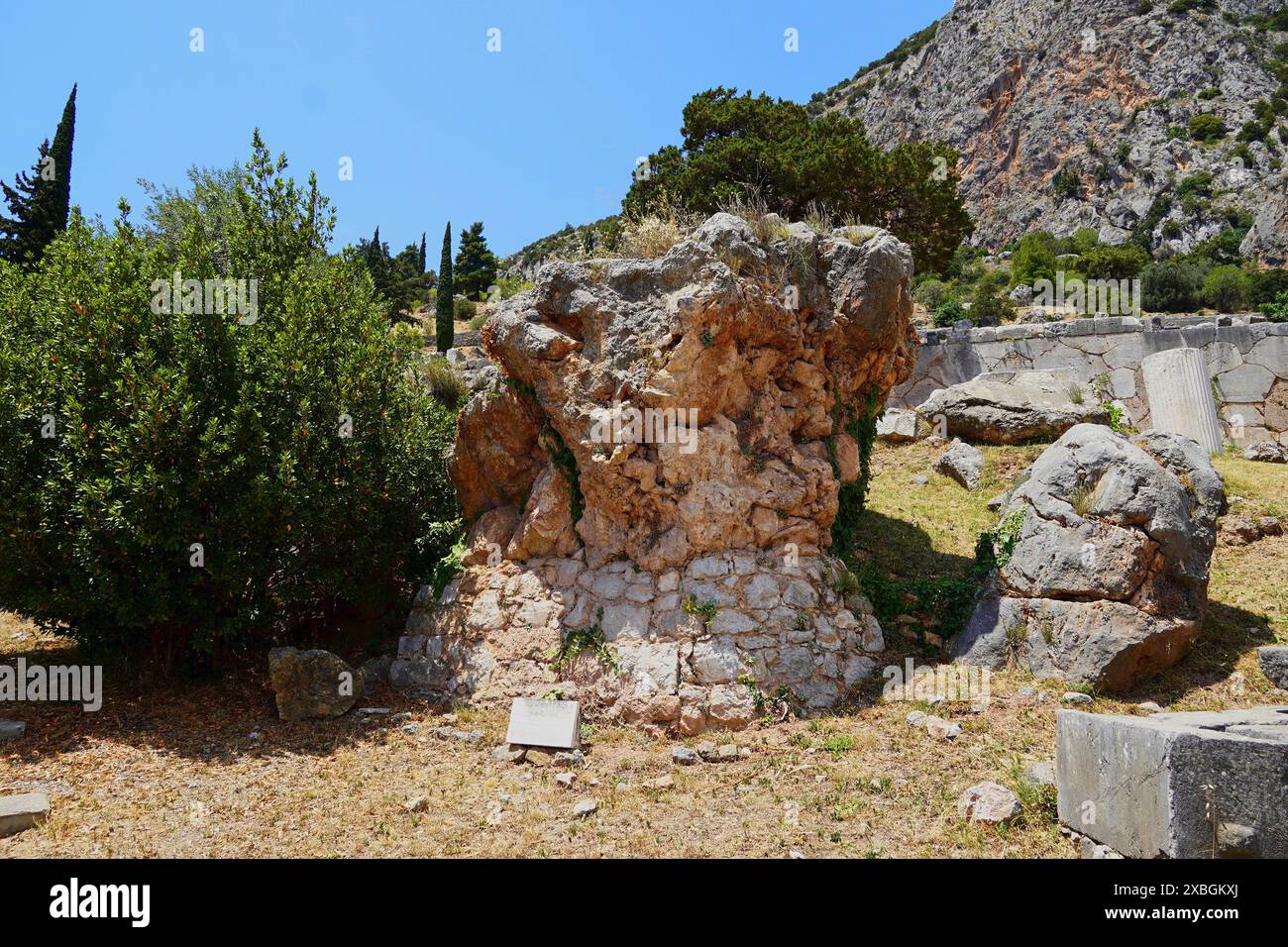 The rock of Sibyl where the first woman prophetess was sitting and ...
