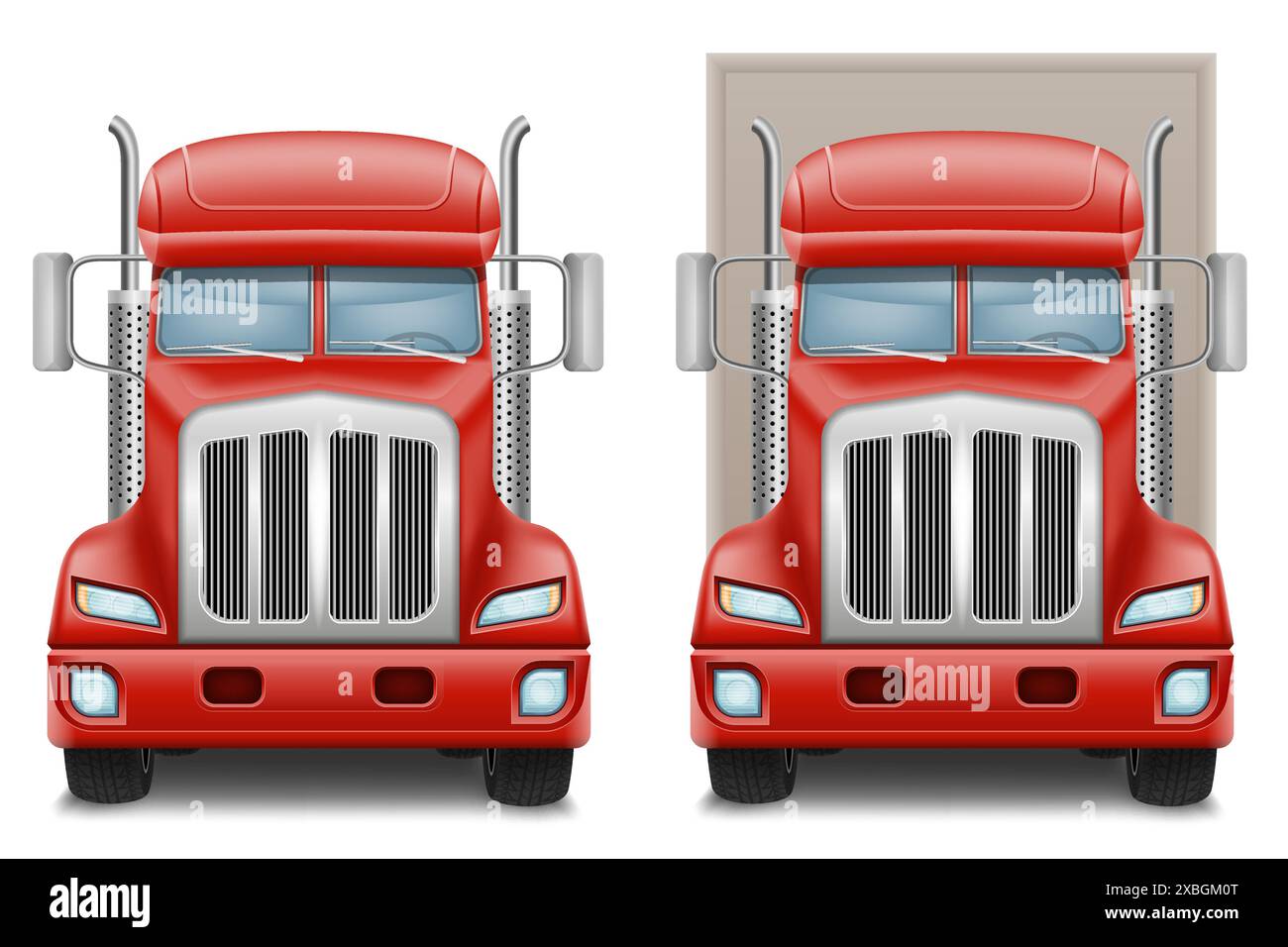 freight truck car delivery cargo vector illustration isolated on white ...