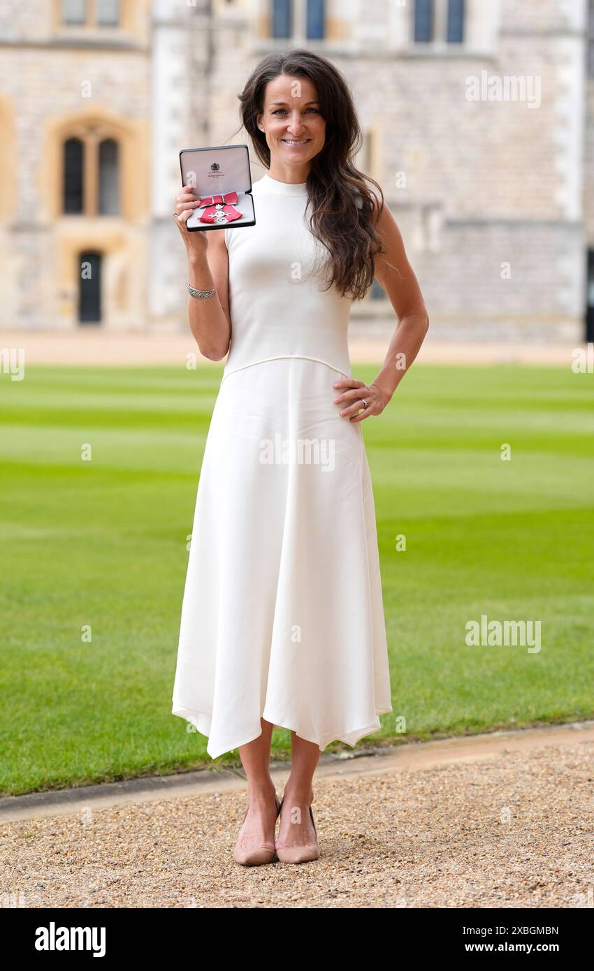 Elizabeth Deignan after being made a Member of the Order of the British ...