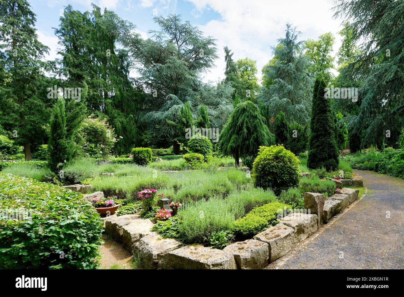 modern "Bestattungsgarten" concept of burial space in cologne at ...