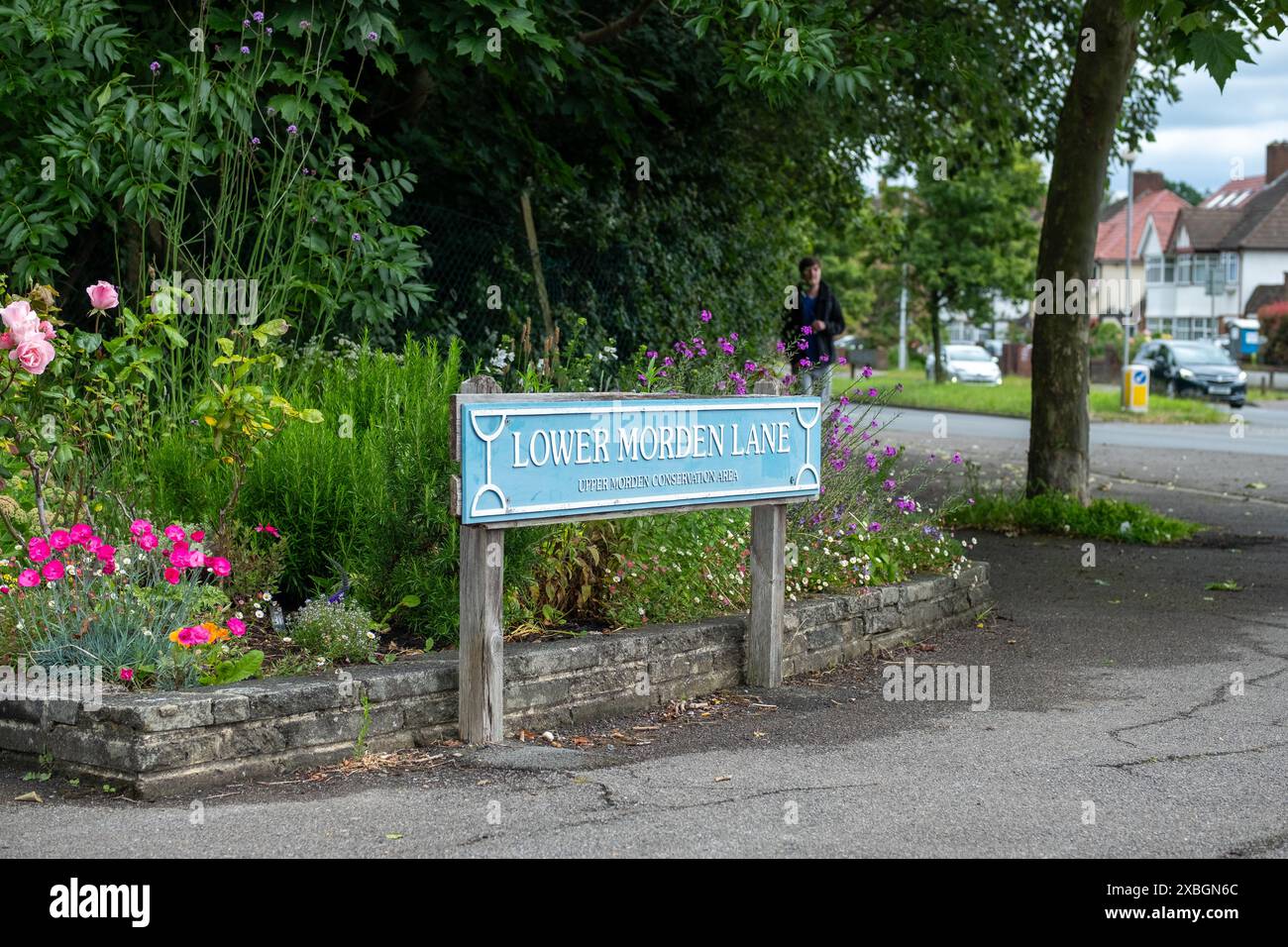 LONDON- JUNE 10, 2024: Lower Morden Lane conservation area in Merton ...