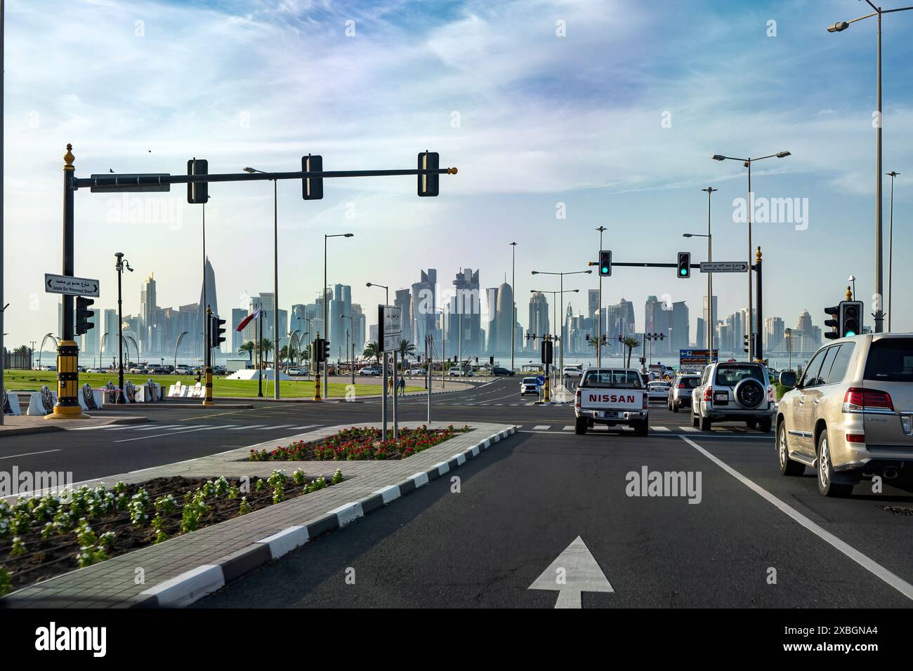 Doha Corniche in West Bay The Doha Corniche is a popular location with ...